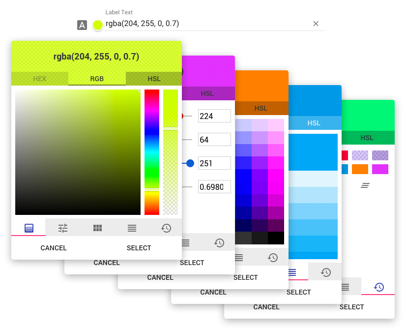 Angular Material Based Color Picker Angular Material Based Color Picker