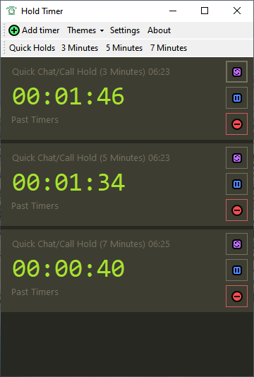 Github Cborrow Holdtimer A Simple Timer For Use When Holding Calls Or Chats