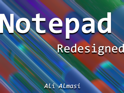 GitHub - AliAlmasi/Notepad: Notepad - Redesigned by Ali Almasi