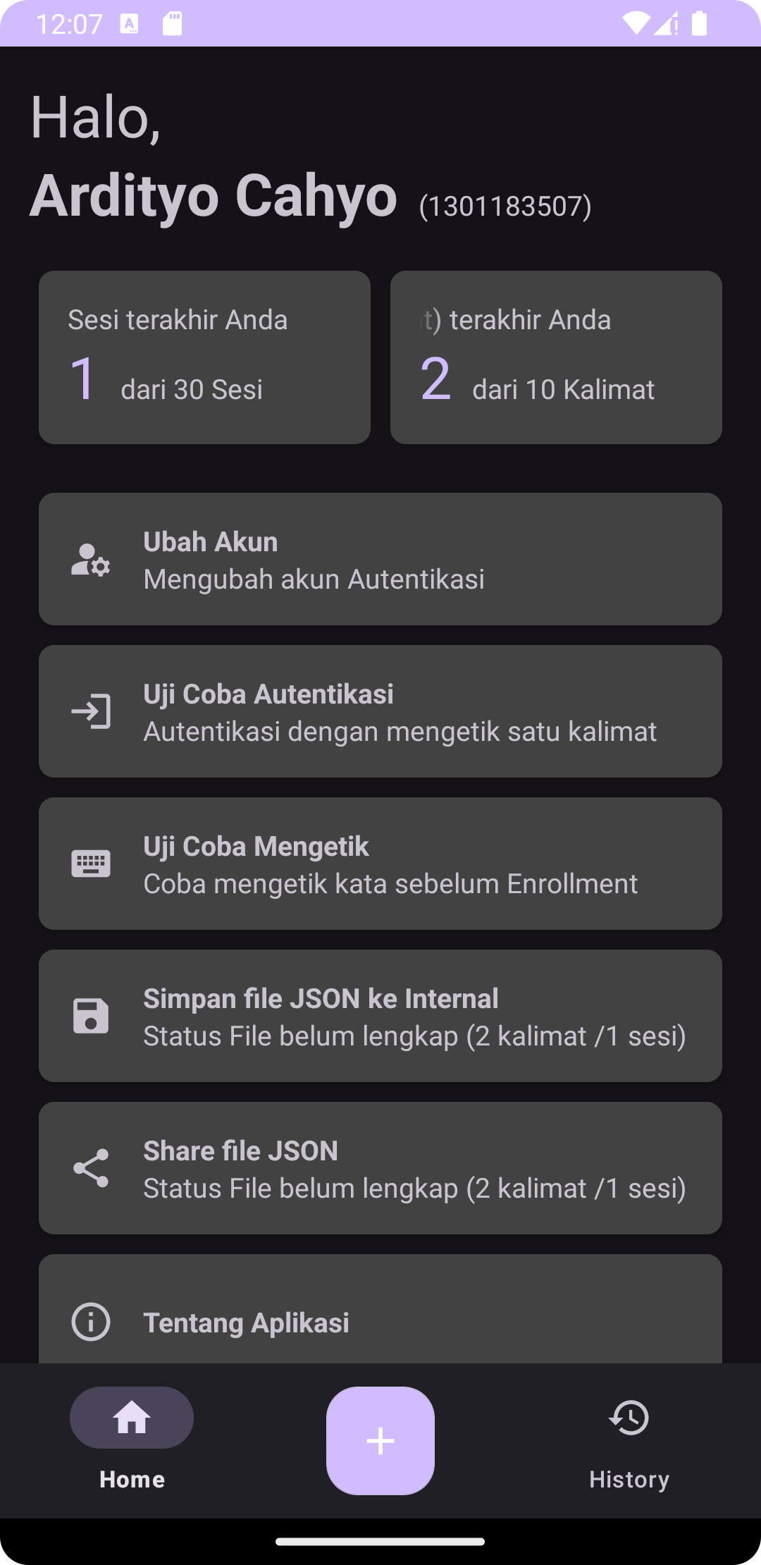 Github Ardityocahyobiomey Keystrokedynamics This Application Is A Demo For Authentication