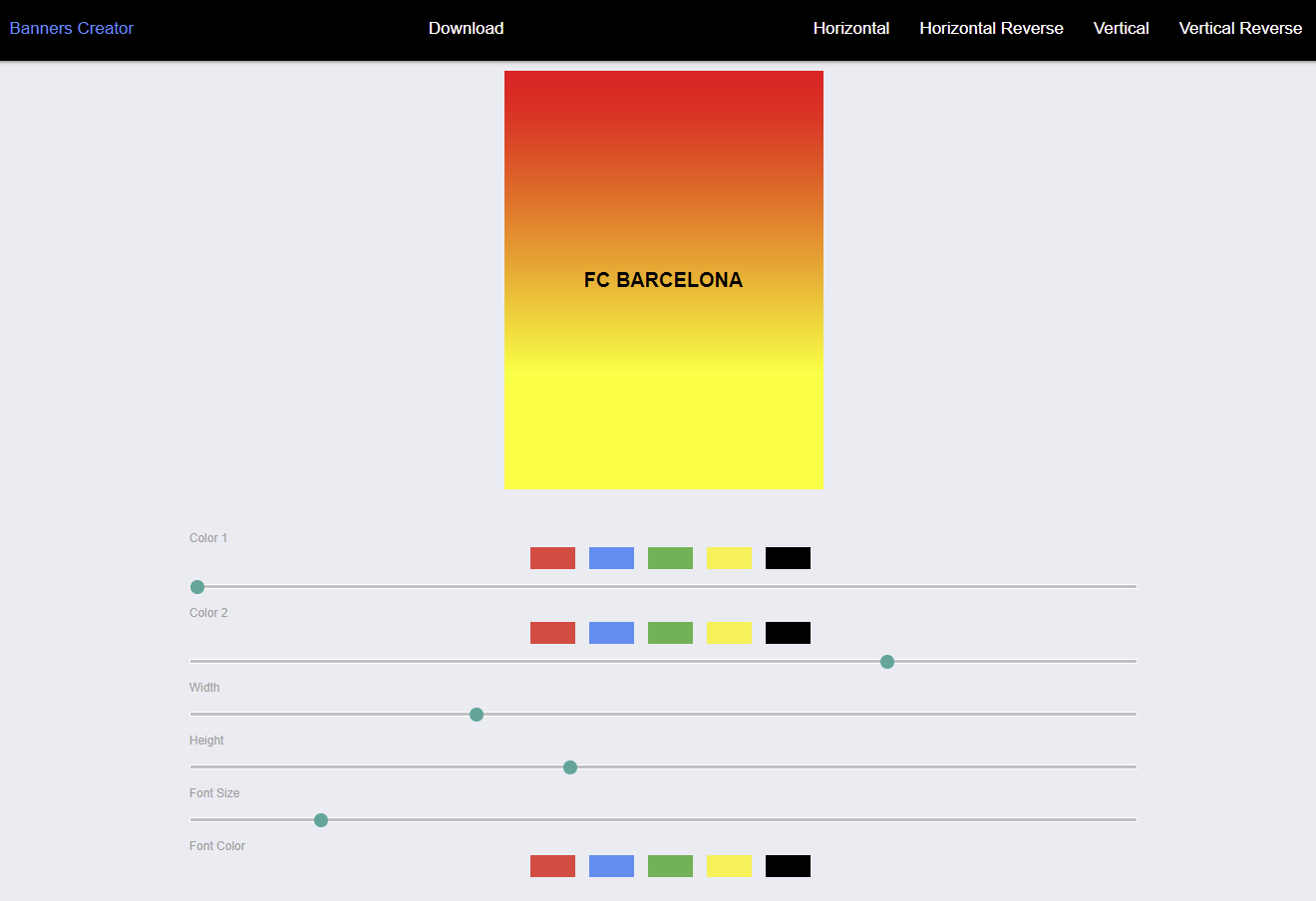 GitHub - Arthurgt/BannersCreator: Banners Creator application ...