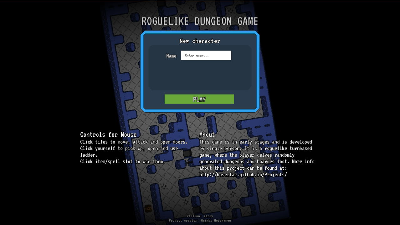 GitHub - Baserfaz/Roguelike: 2D turnbased RPG