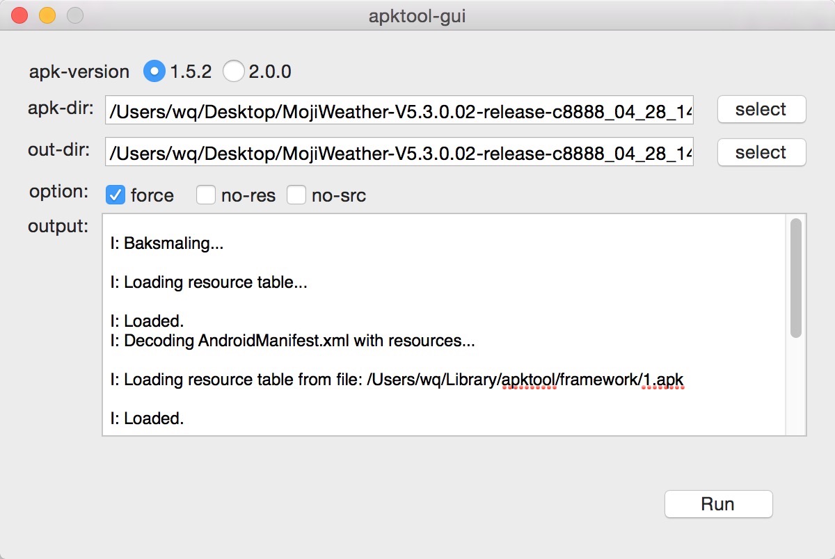 GitHub - CN-fox/apktool-gui: osx 下 的apktool gui 程序 只有decode功能