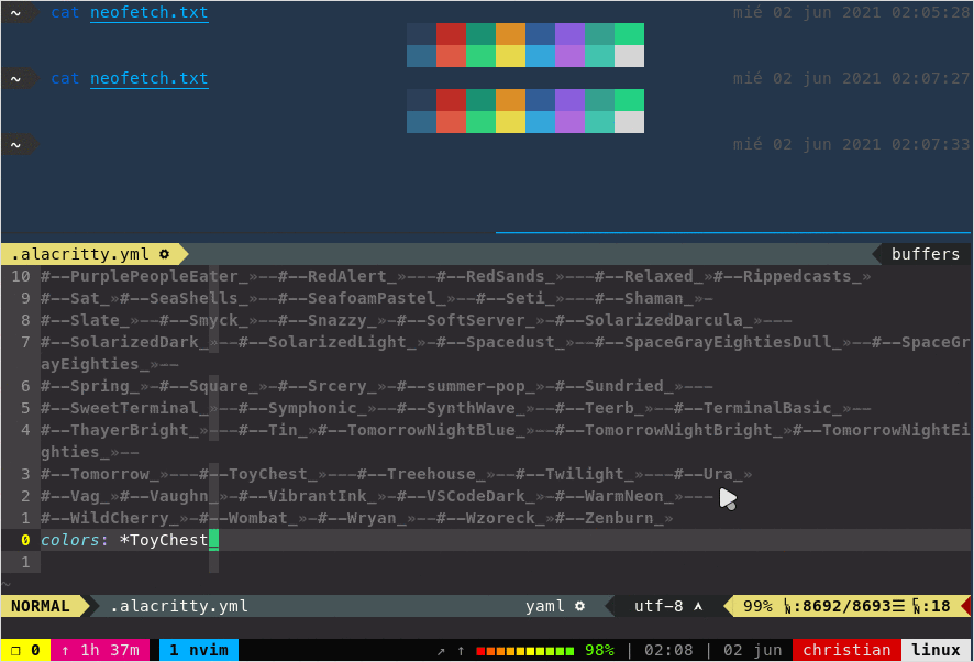 GitHub - ChristianBarzalobre/color-schemes-alacritty: Color Scheme for ...