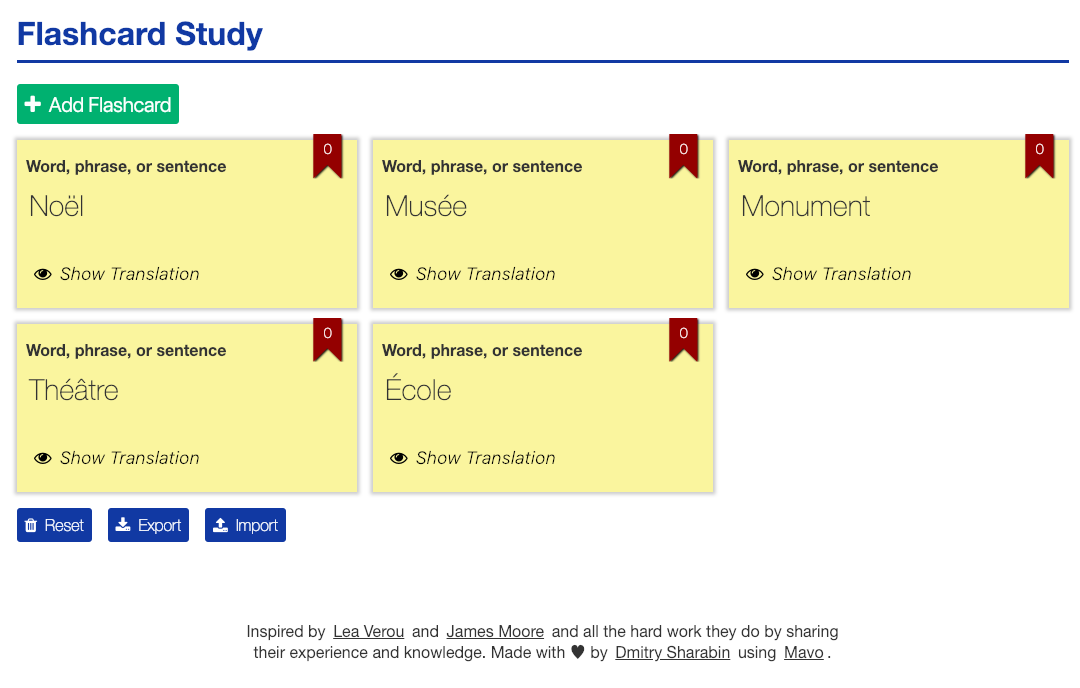 Mavo Flashcard Study App mavo-flashcard-study-app