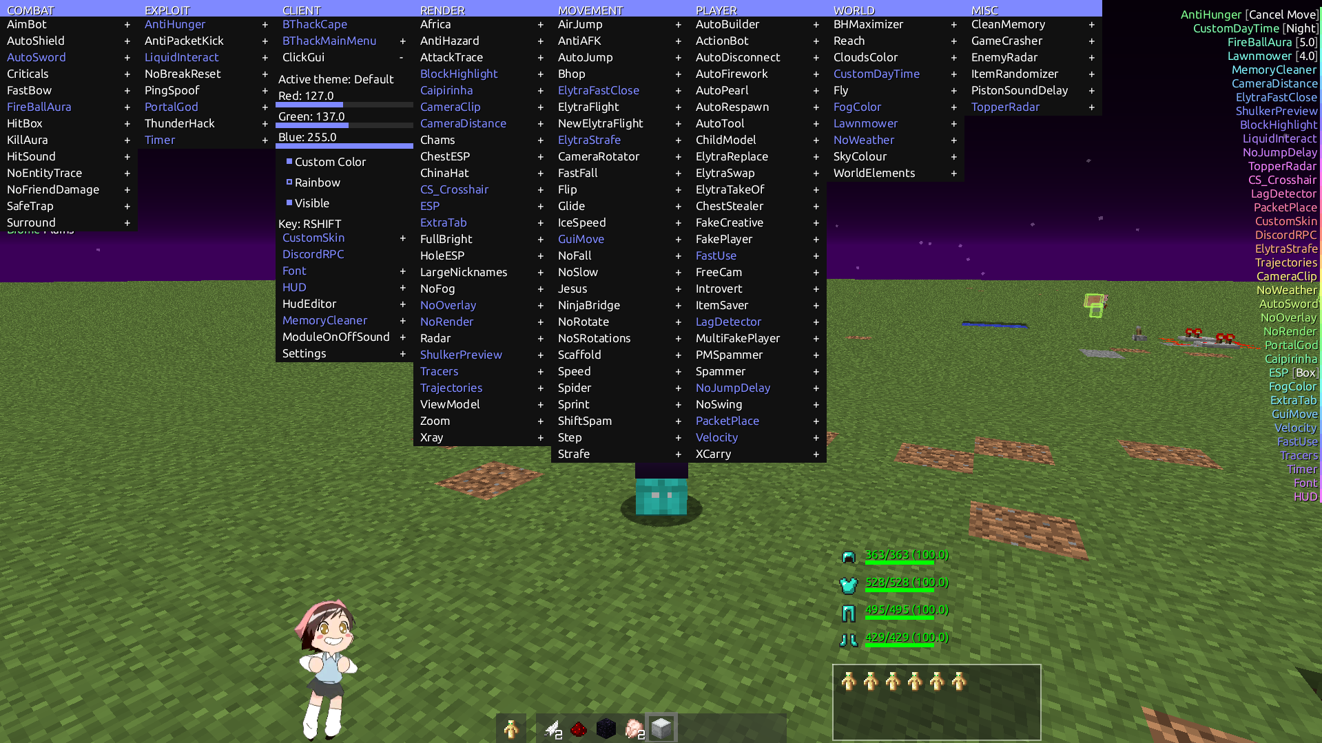 GitHub - Ferra13671/BThack: BThack cheat client for minecraft.