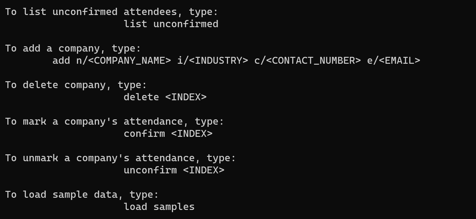 bug: help command formatting · Issue #2 · HiIAmTzeKean/ped · GitHub
