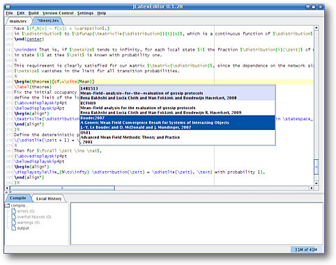 Jlatexeditor