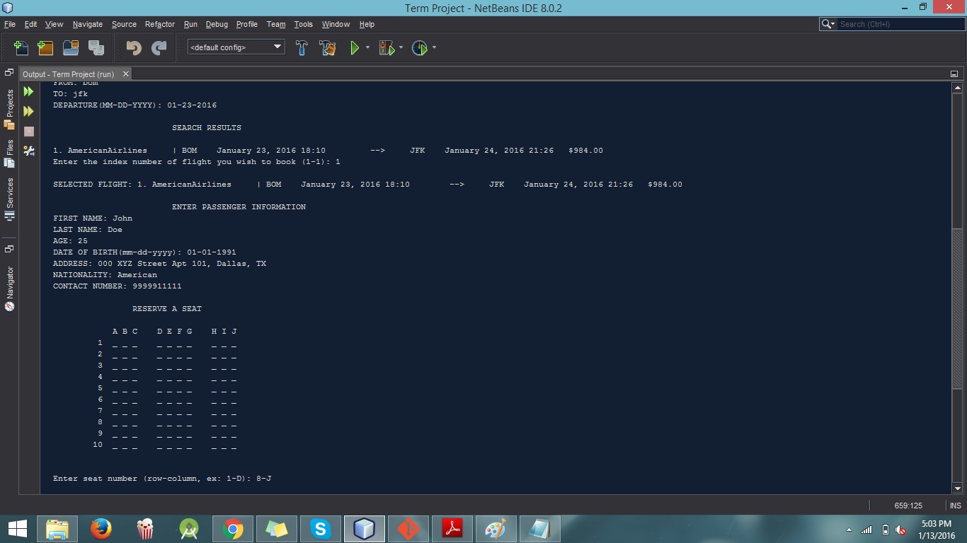 GitHub - JSKohli/Flight-Reservation-System: This project is a simulator ...