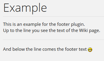 plugin:footer [DokuWiki]