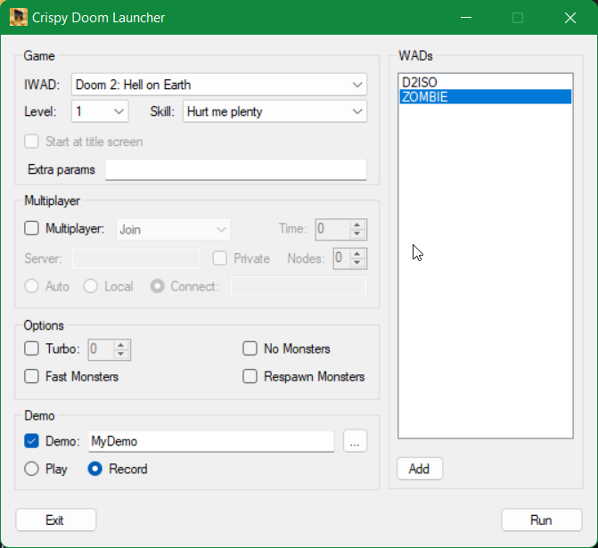 GitHub - Kalcos/Crispy-Doom-Launcher: An unofficial frontend for Crispy ...