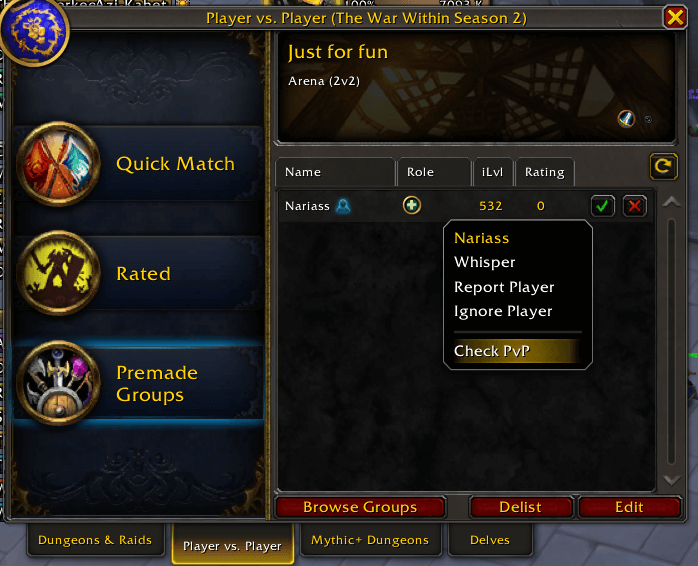 Check-PvP Assistant - World of Warcraft Addons - CurseForge