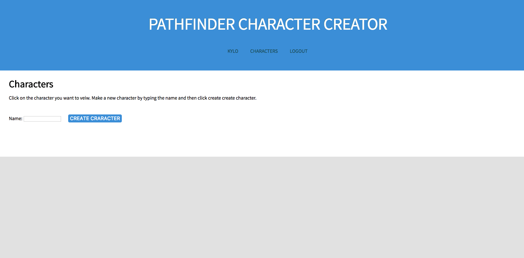 GitHub - KyloJorgensen/pathfinder-character-creator: Pathfinder ...