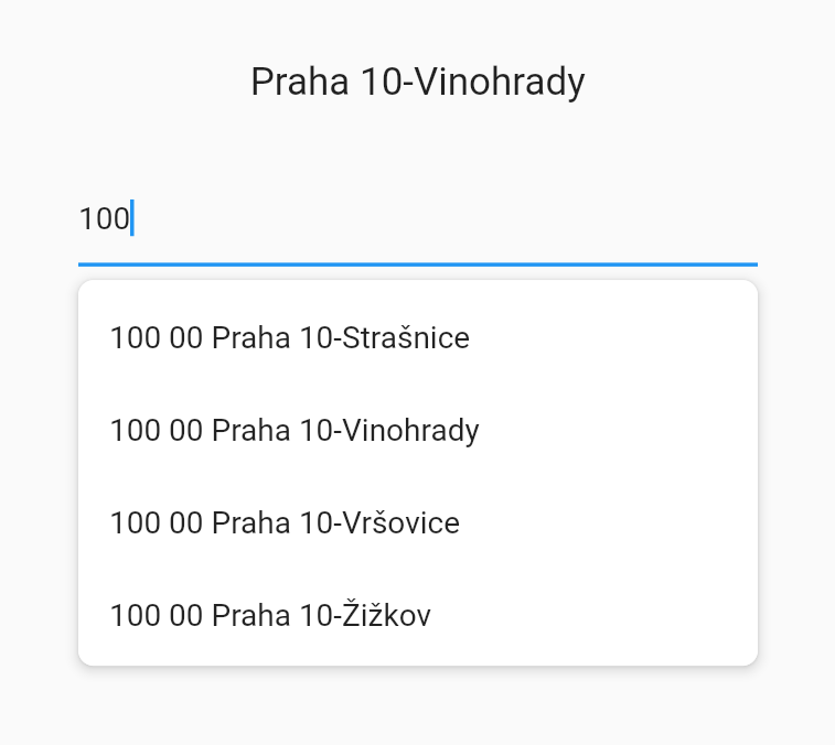 Postal code Flutter Package