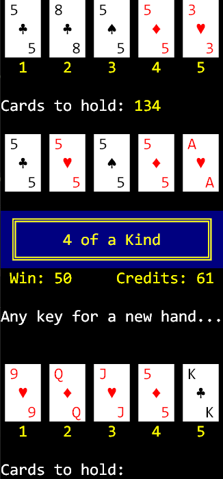 GitHub - Lloyd-James-dev/DrawPoker: A simple poker console application