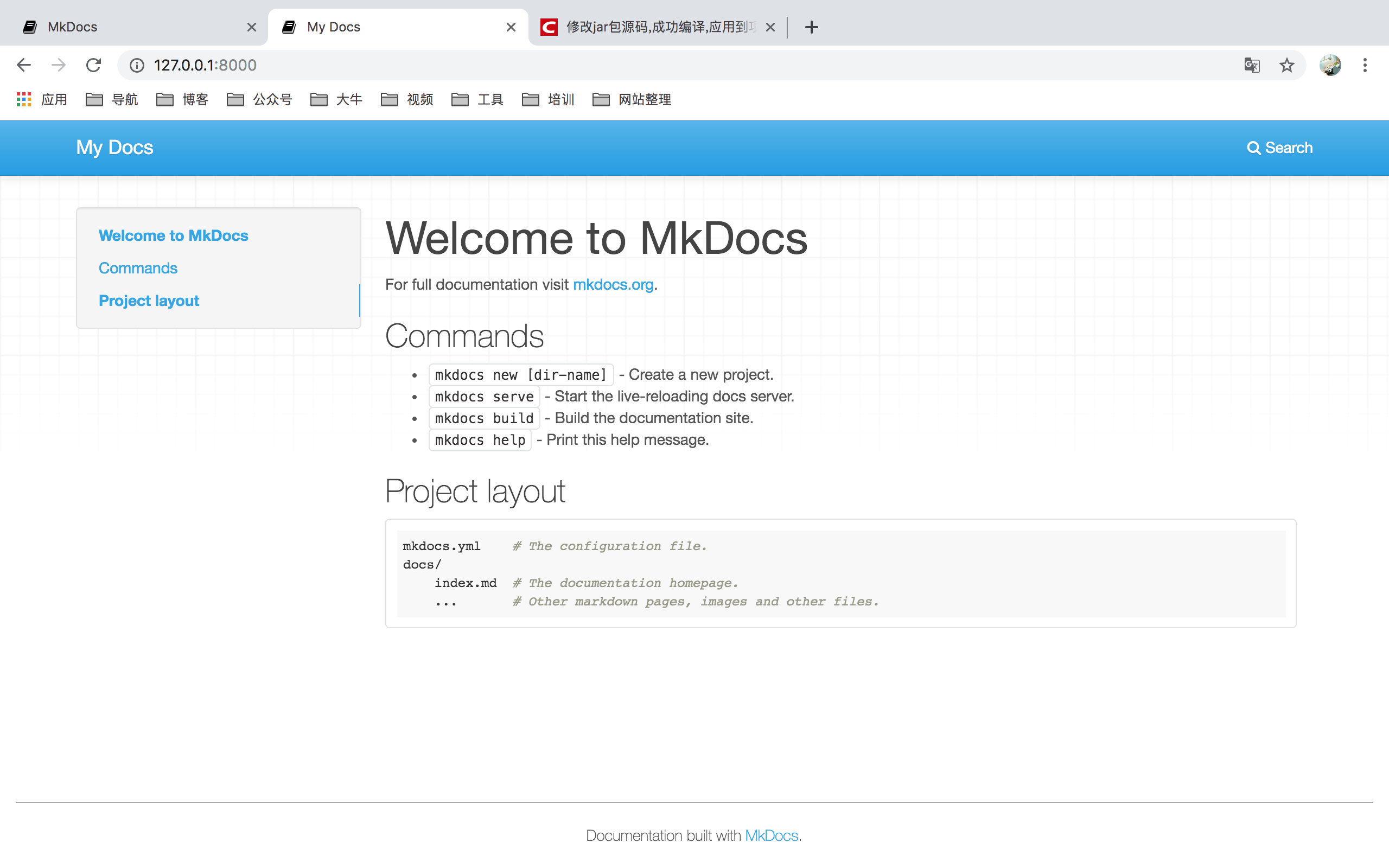 My MkDocs