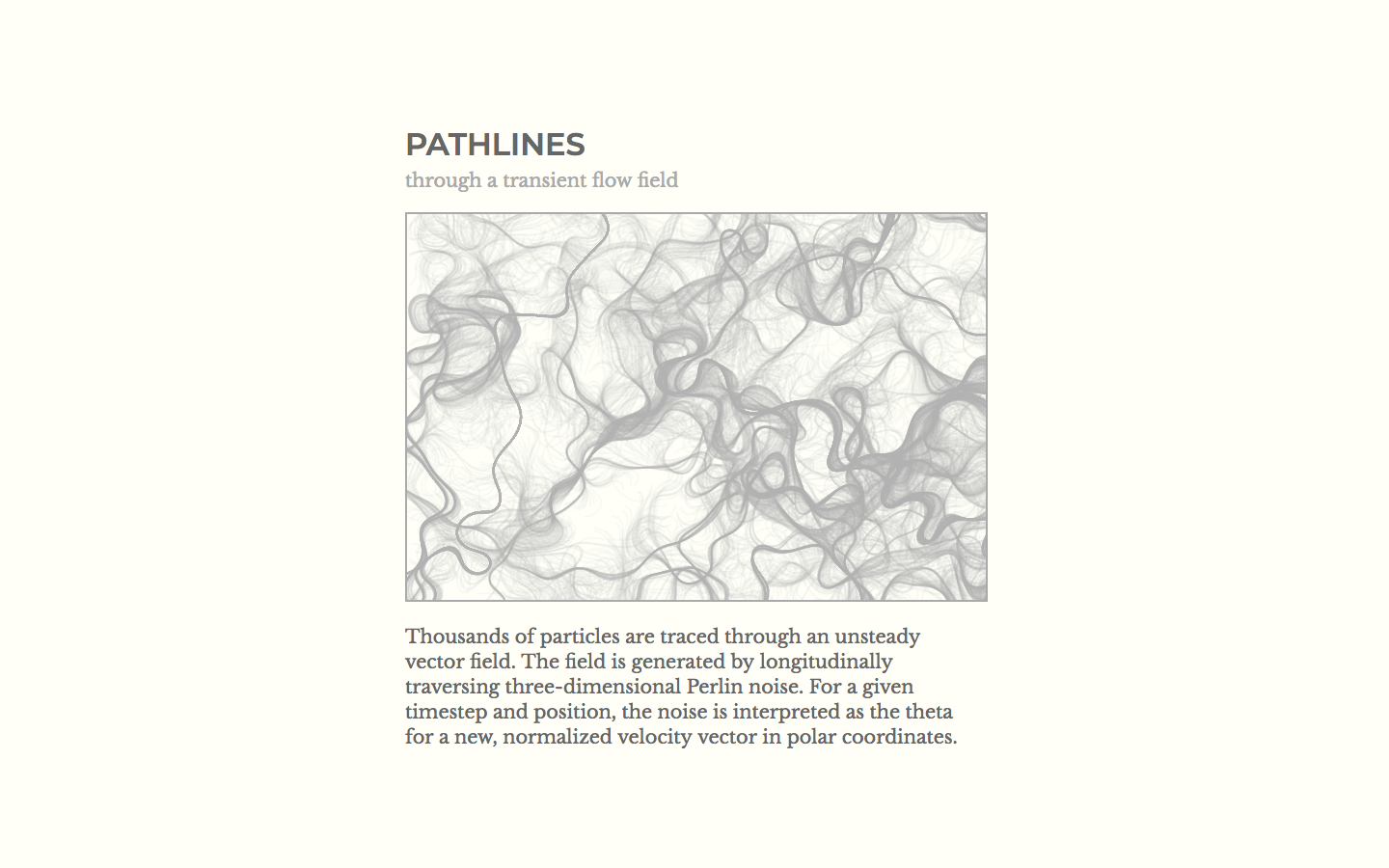 GitHub - NathanielWroblewski/pathlines: Visualizing pathlines across an ...