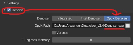 2. Installing OIDN or Optix denoiser · Naxela/The_Lightmapper Wiki · GitHub