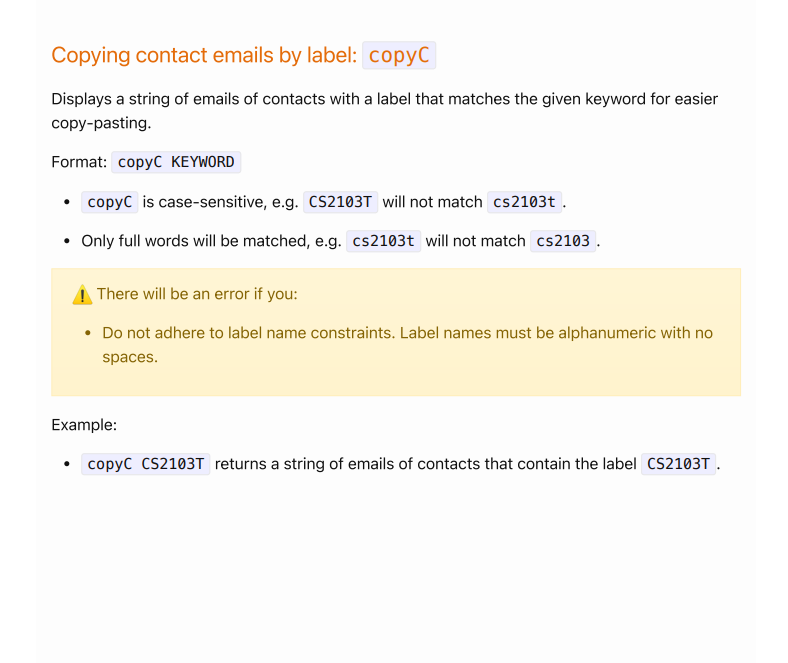 Unadvertised behavior of copyC in UG · Issue #5 · Nephelite/pe · GitHub