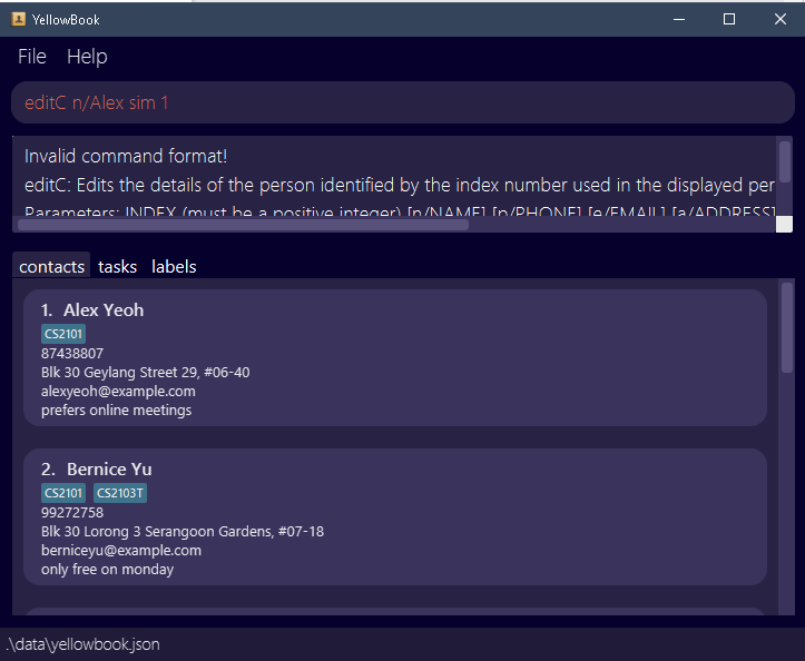 editC format inconsistency, different from UG · Issue #2 · Nephelite/pe · GitHub