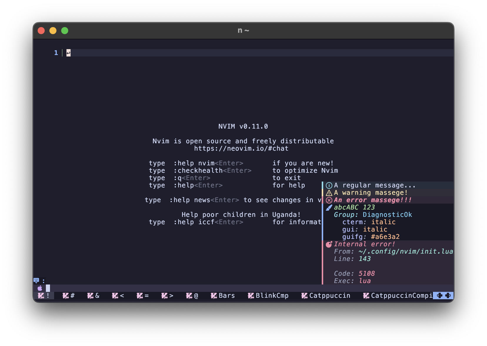 I made an example plugin that shows how to modify Neovim's UI using Lua · neovim neovim ...