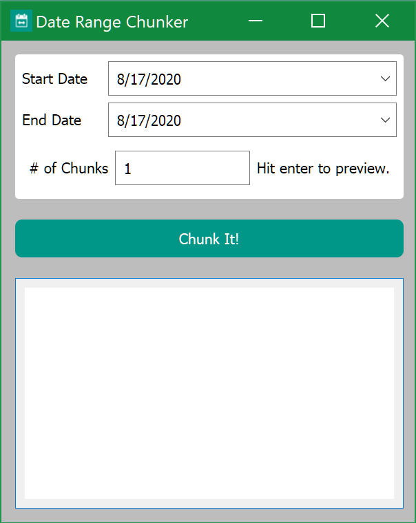 GitHub OdinTech3 daterange chunker App To Split A Date Range Into A 