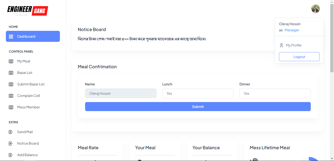 GitHub - Oleraj09/Mess-Meal-System: Meal App :: A useful web ...