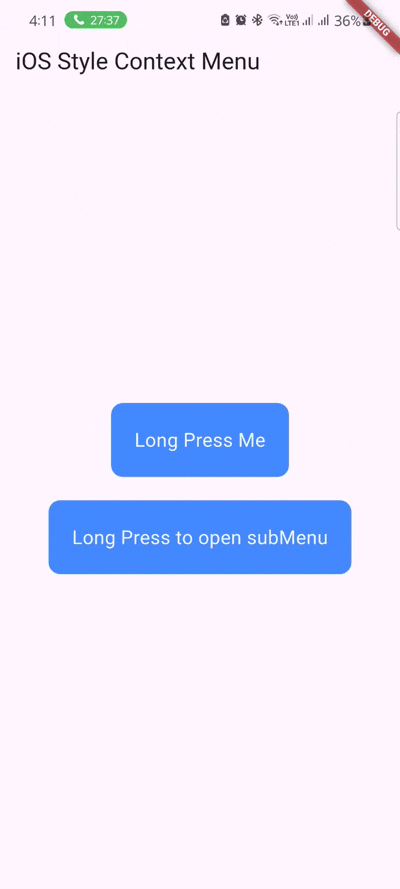 Contextmenuandroid Flutter Package