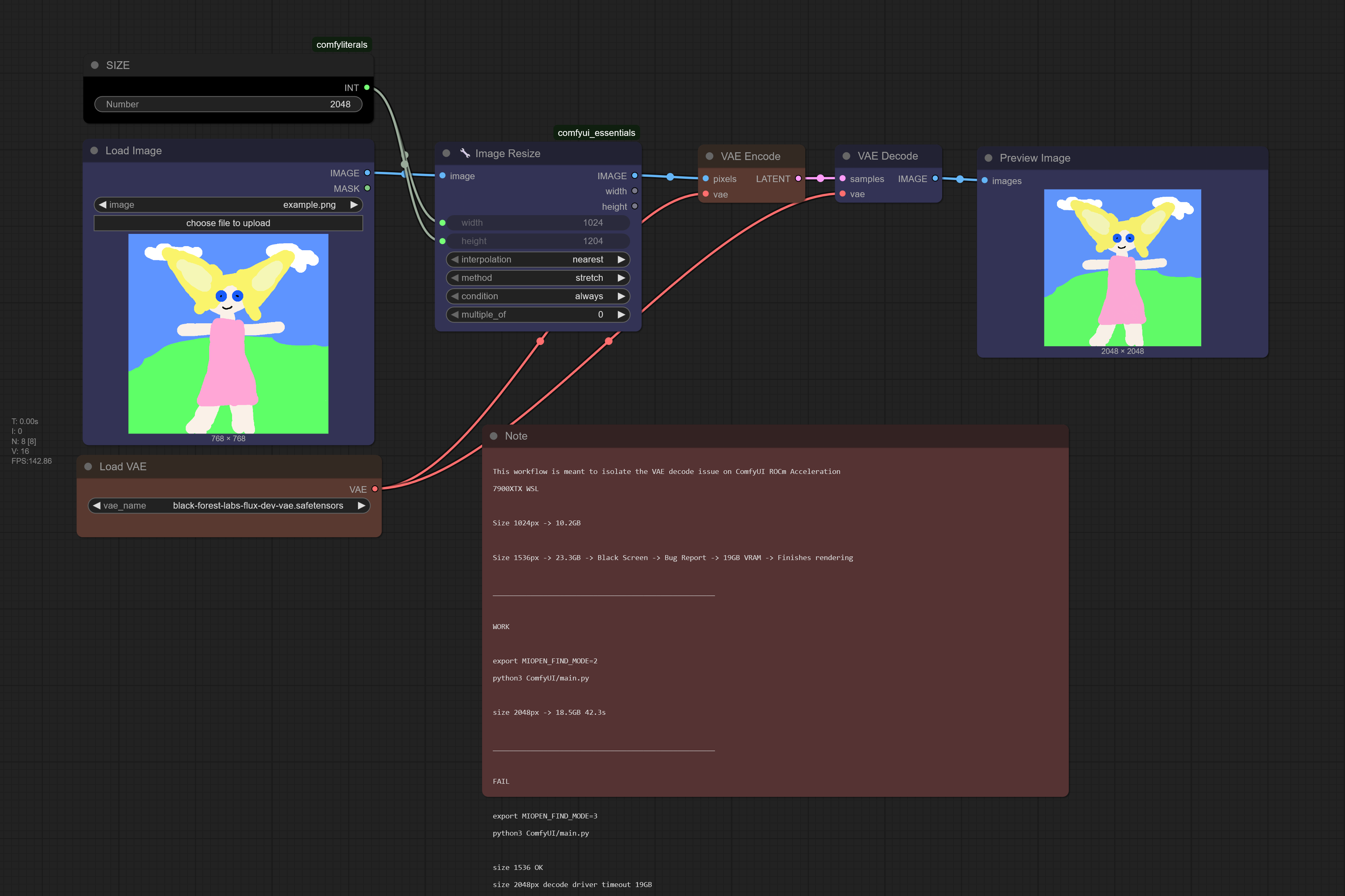 Issue Vae Decode Defaults To Fp32 Causing Driver Timeout Above 1024