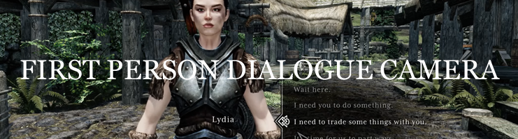 First Person Dialogue Camera at Skyrim Special Edition Nexus - Mods and ...
