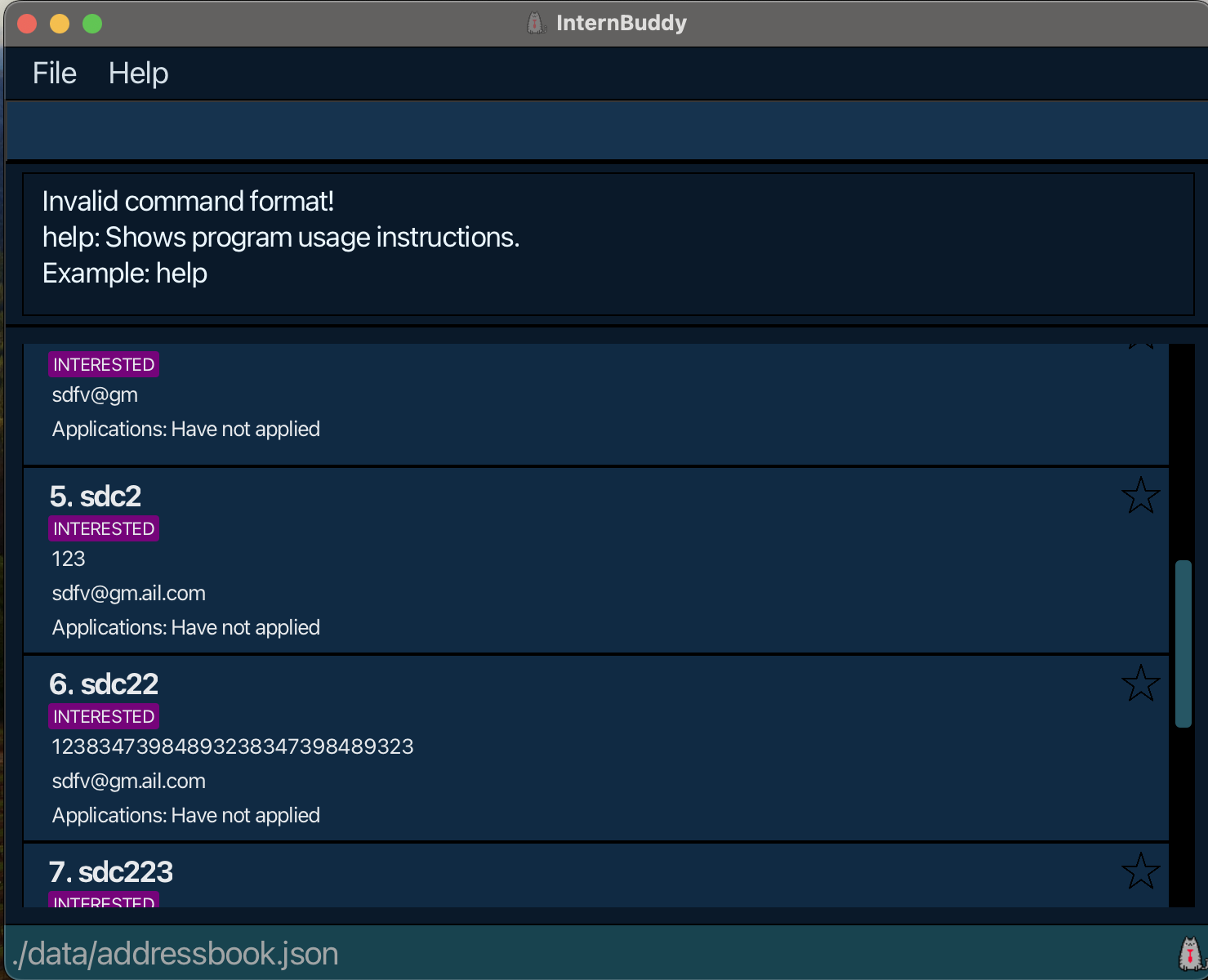 Inconsistent error message for different types of invalid commands · Issue #23 · Raghava ...
