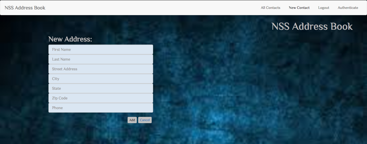 GitHub - SMITHsharon/addressBook