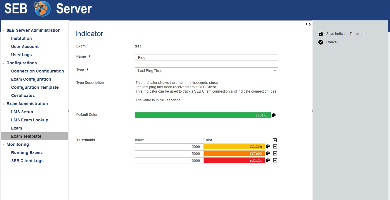Exam Template — SEB Server documentation