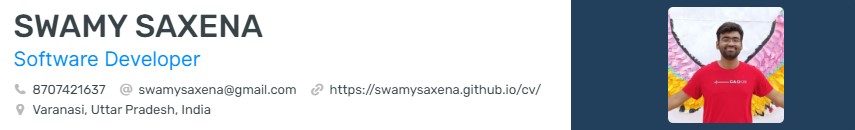 SwamySaxena (SWAMY SAXENA) · GitHub