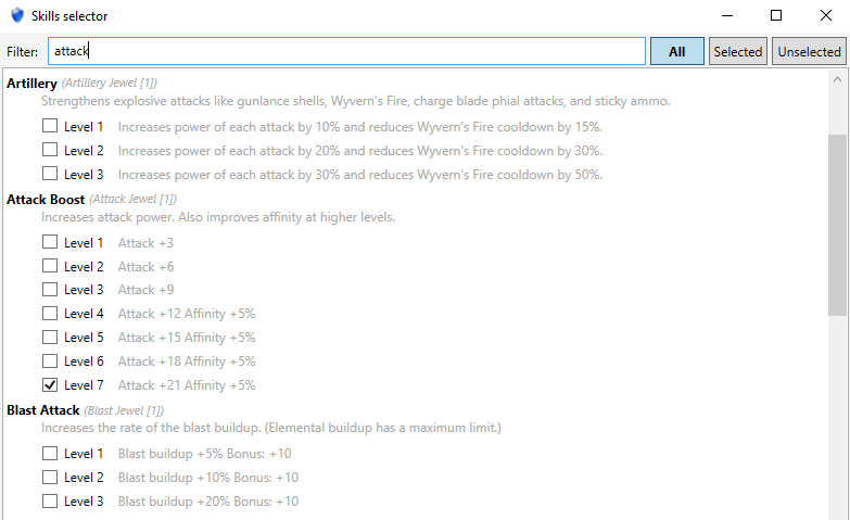Armory, an armor set search application : r/MonsterHunterWorld