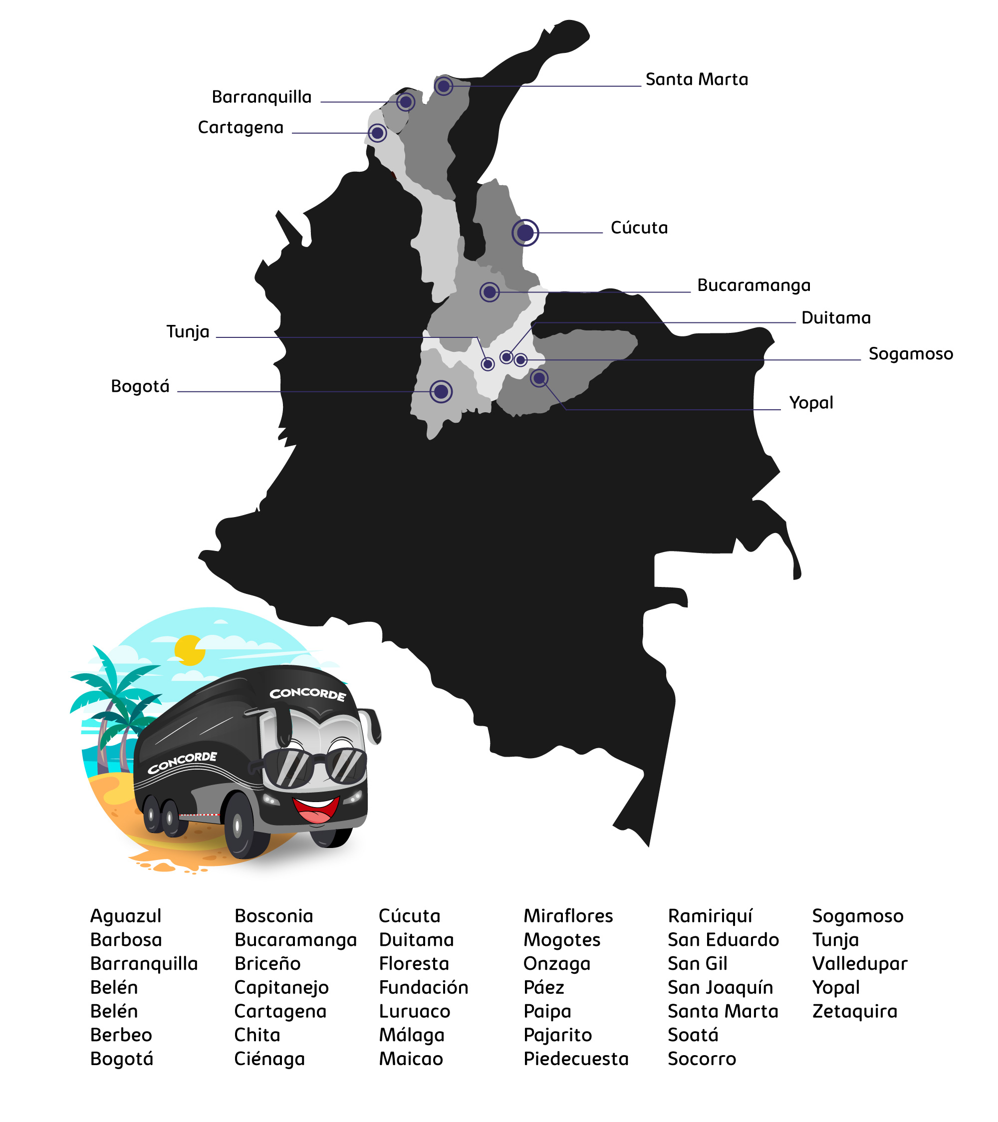 Concorde, encuentra rutas y tiquetes baratos en Colombia
