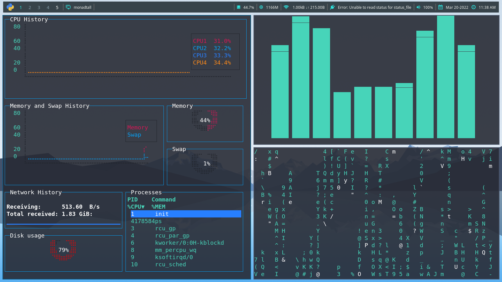 Github Tejas Bh Qtile Config My Qtile Rice Ubuntu