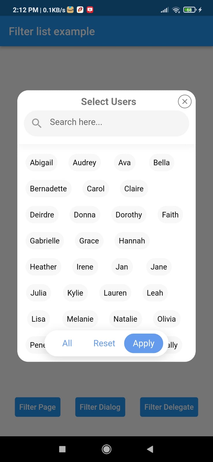 GitHub TheAlphamerc flutter plugin filter list FilterList Is A