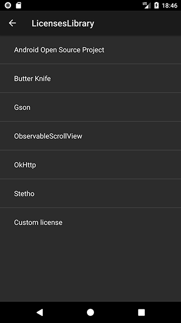 GitHub - VictorBG/Licenses-Library: Simple library to show the list of ...