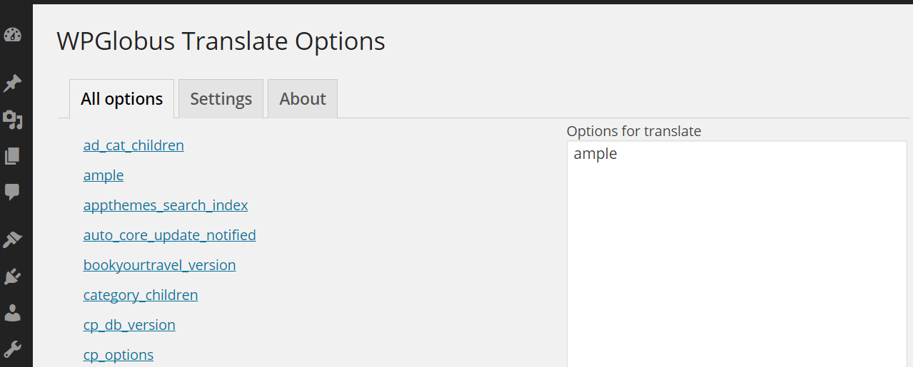 GitHub - wp-plugins/wpglobus-translate-options: WordPress.org Plugin Mirror