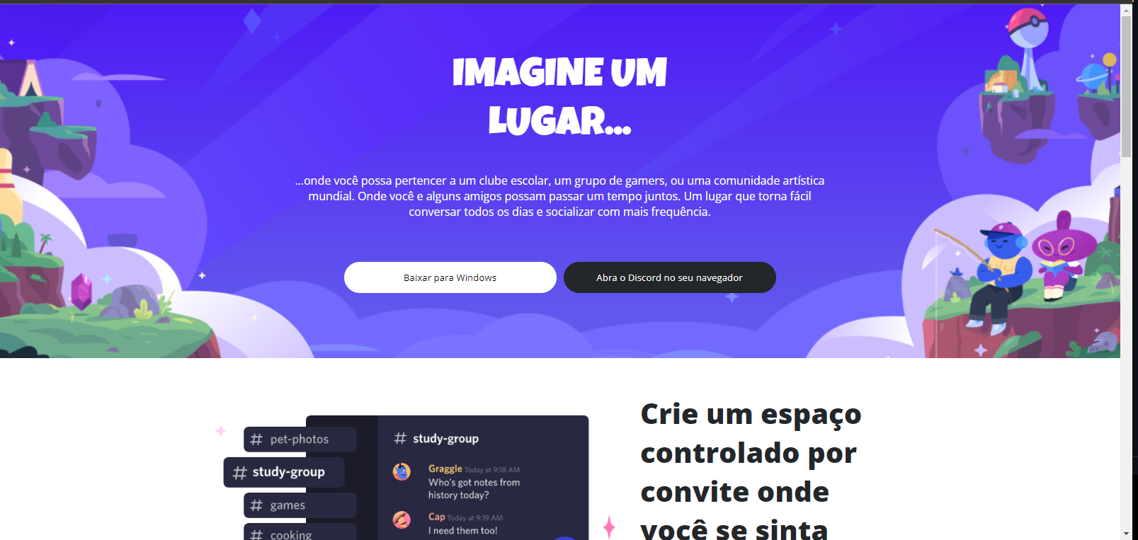 GitHub - WesleyChristian/discord-desafio-css: Reproduzindo a página da ...