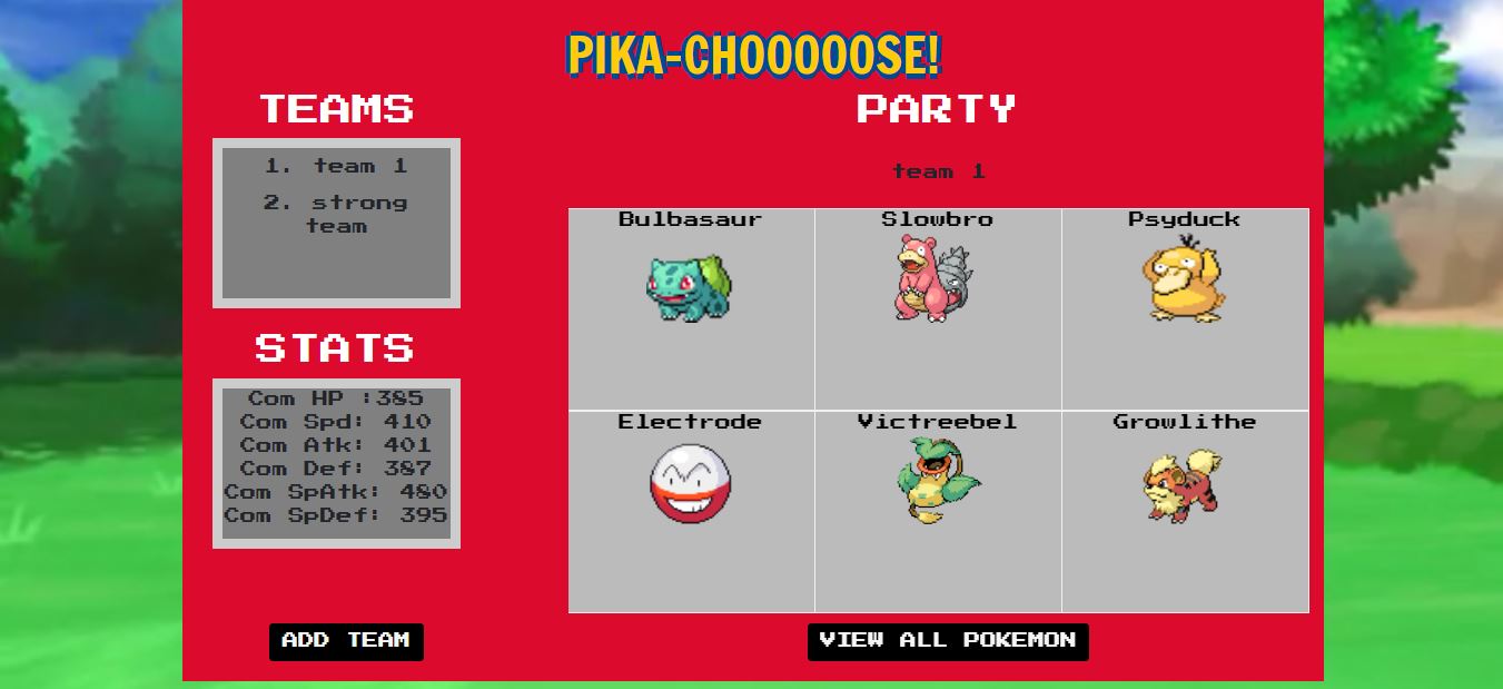 GitHub - thelegendofkayla/pika-choose: Project 2 (for the U of M Coding ...