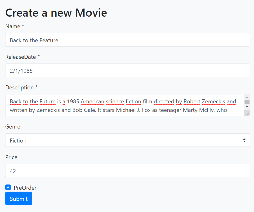 ASP.NET Core MVC / Razor Pages: Forms & Validation | ABP Documentation