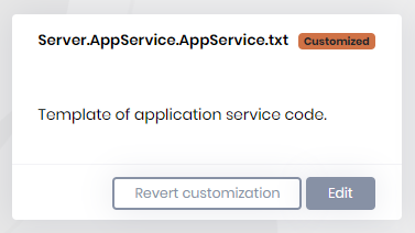 Editing templates | ABP Documentation