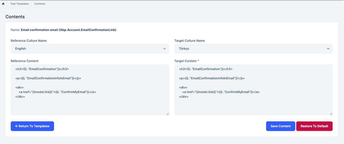 Text Template Management Module Abpio Documentation 7274