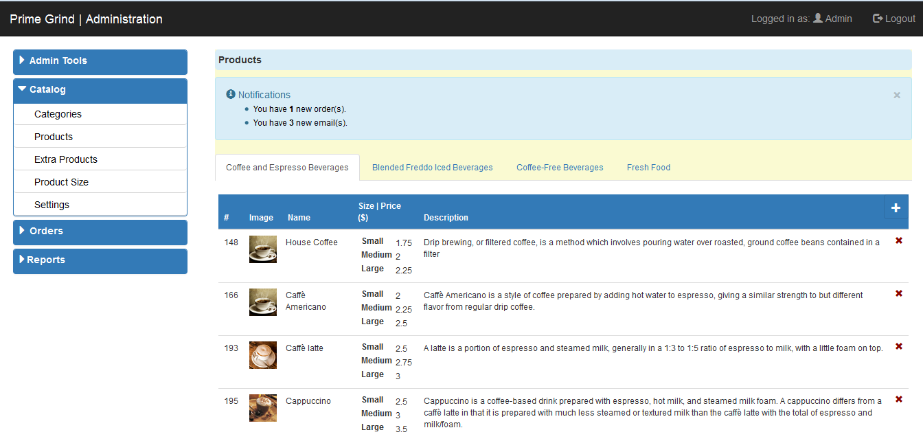GitHub - alexis1117/CoffeeShop: Online Order Website for CoffeeShop ...