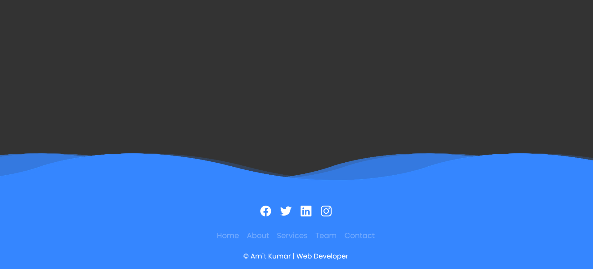 GitHub - artizticamit/wavy-style-footer