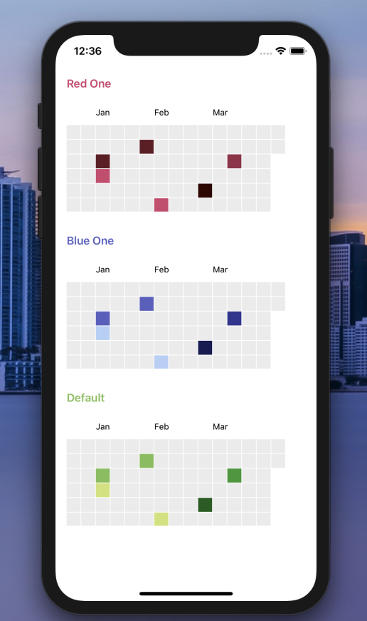 React native calendar heatmap Npm