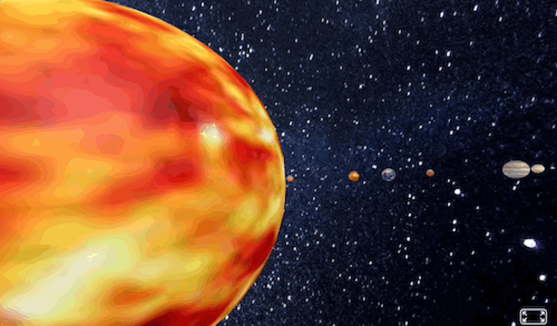 build a virtual solar system