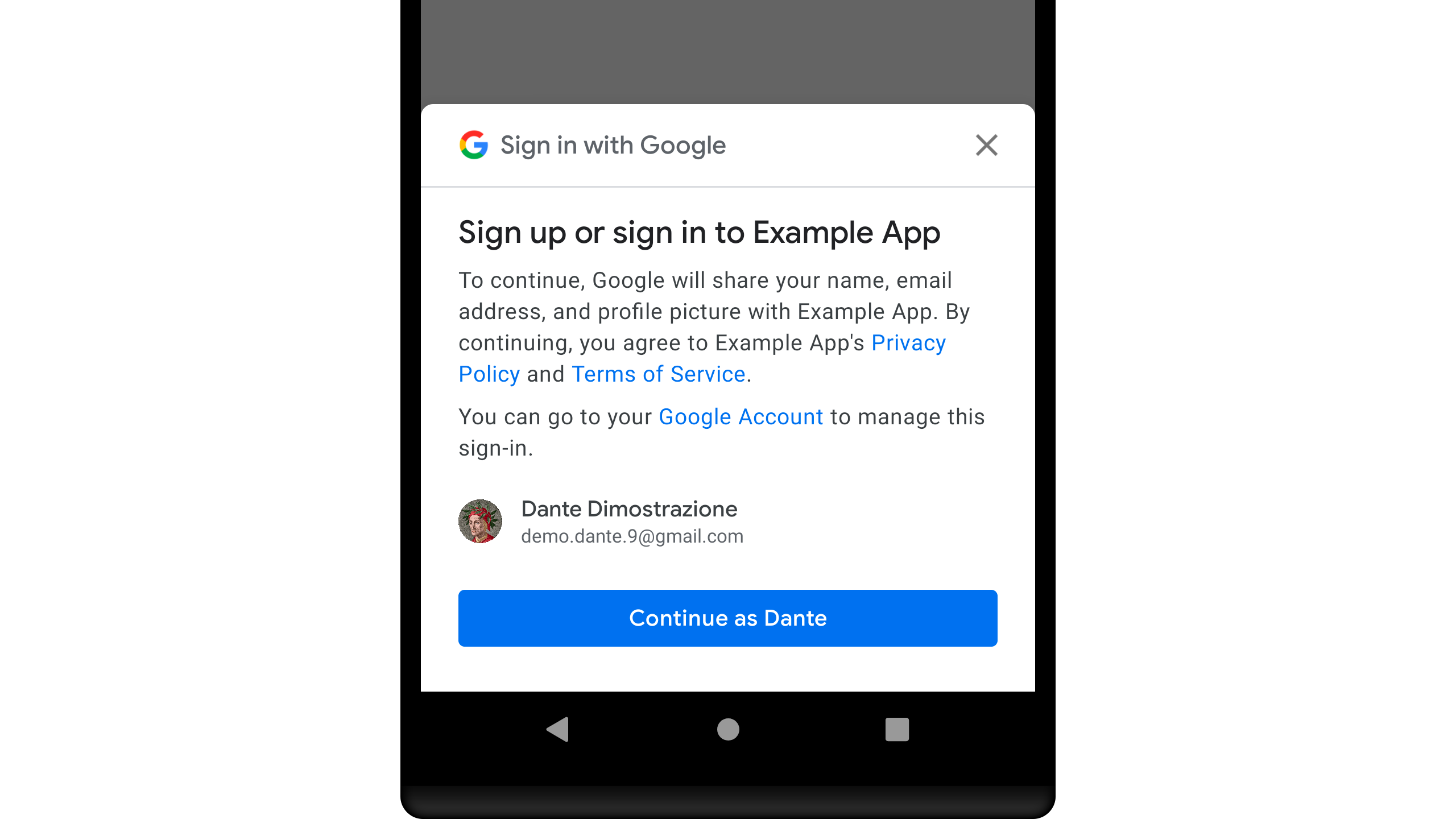 Google one tap sign in Flutter Package Google one tap sign in Flutter Package